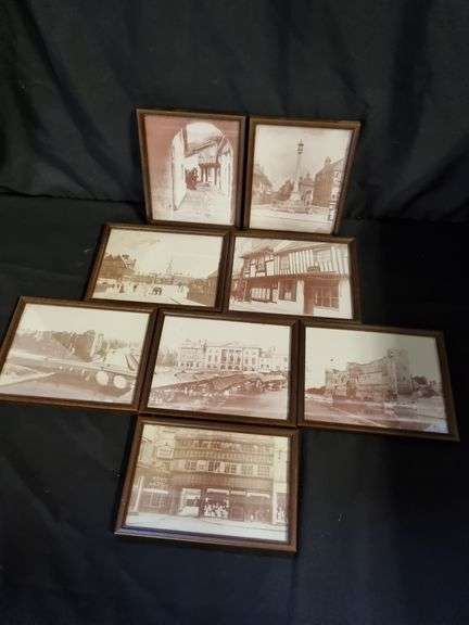Set of 10 Antique Photo Prints in Timber Frames - Various London ...