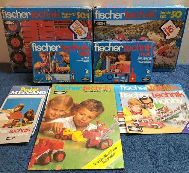 3 Vintage Fischer Technik Kits and Pocket Meccano - Tullochs Auctions