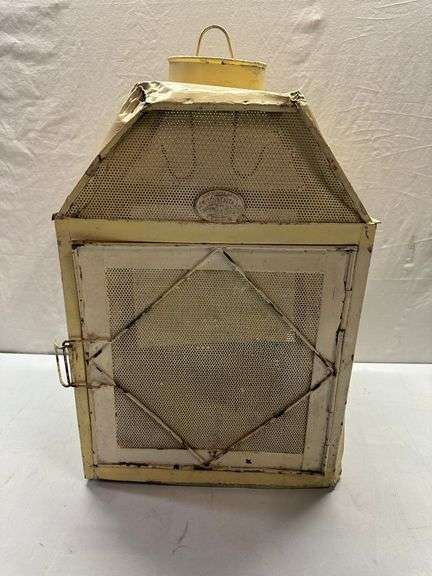 Antique Painted Hanging Meat Safe - Tullochs Auctions