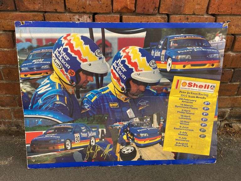 Peter Jackson Racing Glenn Seaton/Alan Jones Ford Poster on Board ...