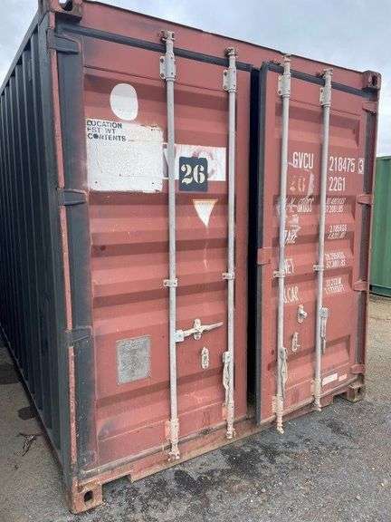 Maroon 20' Shipping Container - GVCU2184753 - TVAA Pty Ltd T/A Tomkins ...