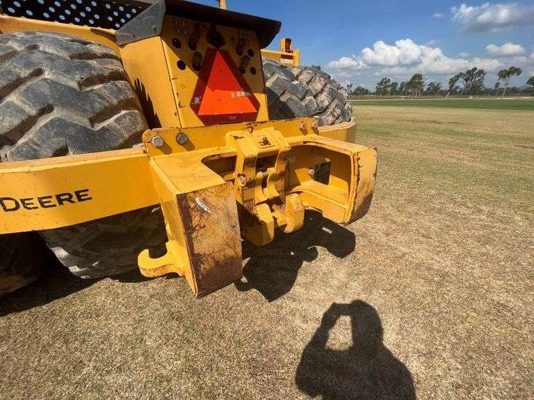 John Deere 9620R Tractor with 2x John Deere 2412D E Ejector Scrapers ...