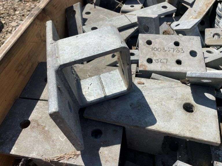 Pallet Assorted Steel Plate, Post Braces and Pins - TVAA Pty Ltd T/A ...