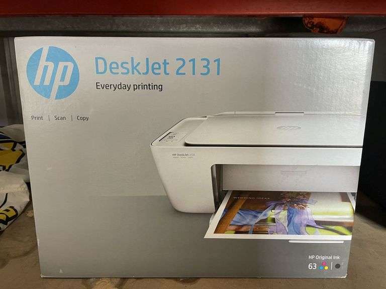 Unopened HP DeskJet 2131 Printer - TVAA Pty Ltd T/A Tomkins Valuers ...