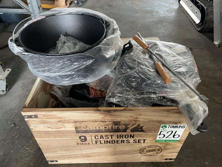 9 Piece Cast Iron Flinders Set - TVAA Pty Ltd T/A Tomkins Valuers ...