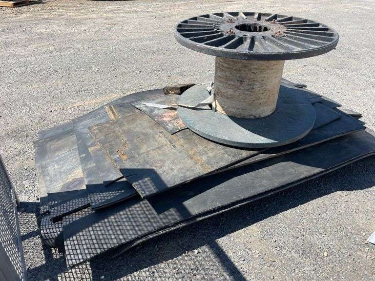 Various Pieces Rubber Belting Off Cuts & Plastic Reel - TVAA Pty Ltd T ...