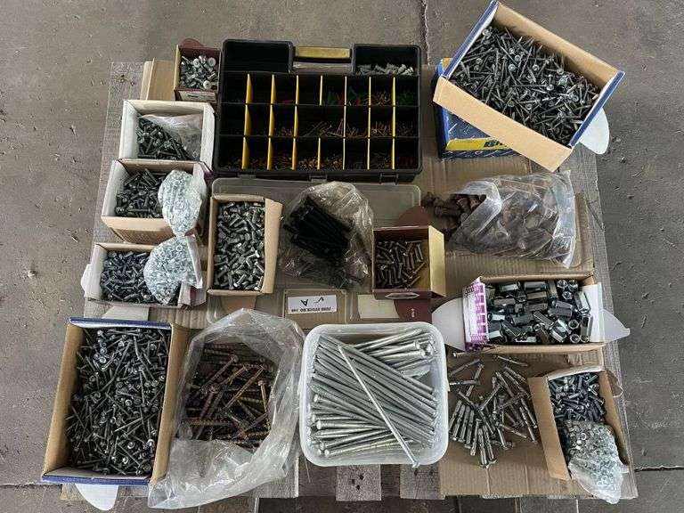 Pallet Assorted Screw and Bolts - TVAA Pty Ltd T/A Tomkins Valuers ...