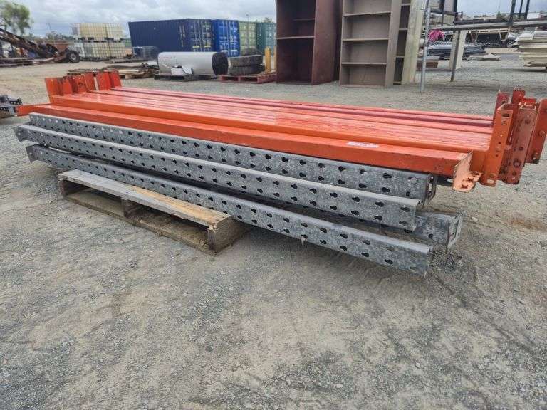 3x Pallet Racking Uprights & 10x Beams - TVAA Pty Ltd T/A Tomkins ...