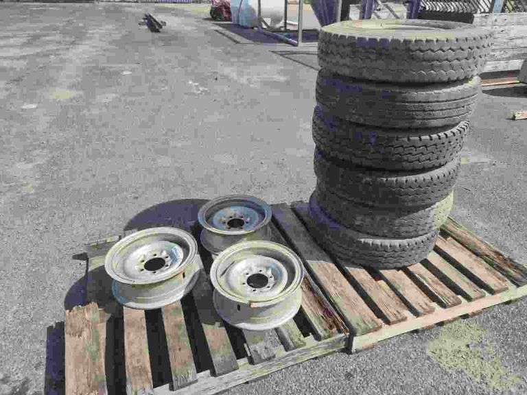 6x 7.50R16 Tyres & Rims + 3x Split Rims To Suit Same - TVAA Pty Ltd T/A ...