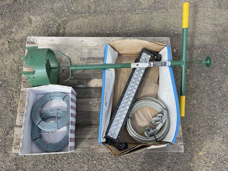 Pallet inc Light Bar, Wire Sling, Hole Digger and Tie Wire - TVAA Pty ...