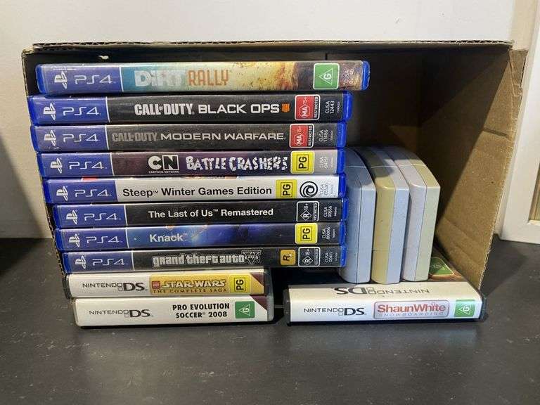 Box of Playstation 4 Games & Nintendo DS Games - TVAA Pty Ltd T/A ...