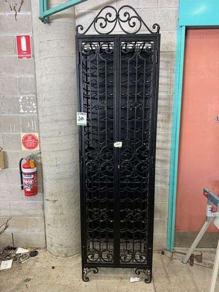 Black Upright Wine Rack - TVAA Pty Ltd T/A Tomkins Valuers & Auctioneers