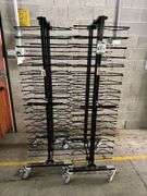 2x Black Upright Plate Stacker Trolleys - TVAA Pty Ltd T/A Tomkins ...