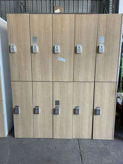 5x Double Compartment Laminate Digital Lock Locker Units - TVAA Pty Ltd ...