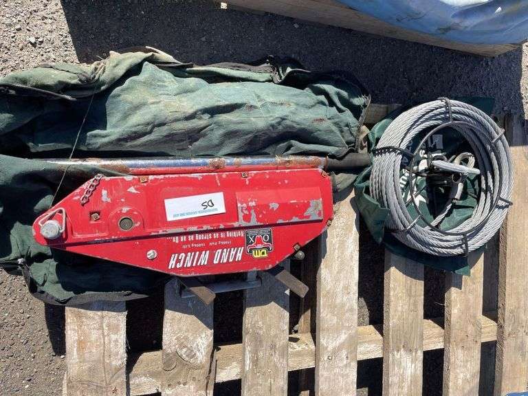 Hand Winch - 2500kg Pull - TVAA Pty Ltd T/A Tomkins Valuers & Auctioneers