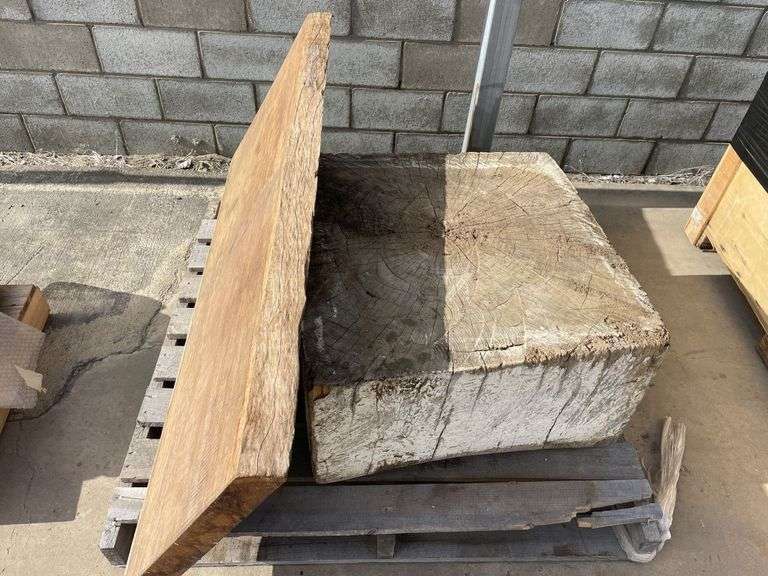 600mm Chopping Block and Timber Slab (1200x500mm) - TVAA Pty Ltd T/A ...