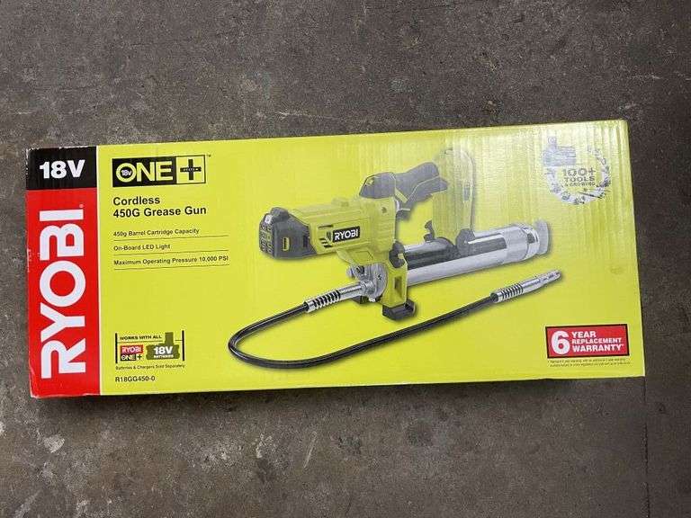 Ryobi Cordless 450G Grease Gun - Skin Only - TVAA Pty Ltd T/A Tomkins ...