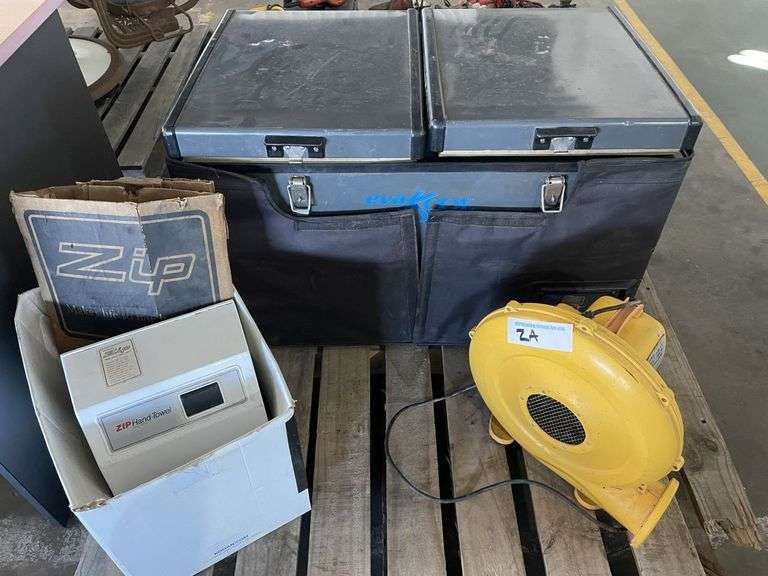 EvaKool 12v Fridge/Freezer, Zip Hand Hand Dryer and Blower W-3E Unit ...