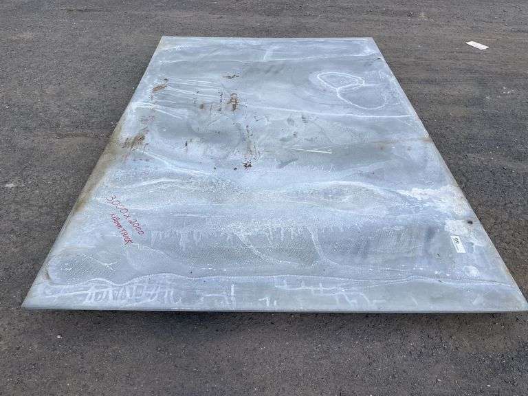 3mx2m 12mm Galv Plate - TVAA Pty Ltd T/A Tomkins Valuers & Auctioneers