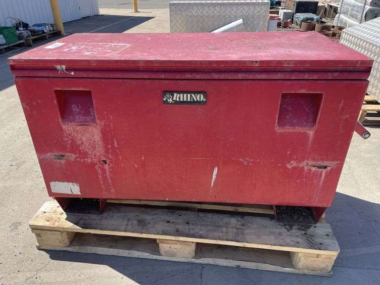 Red Rhino Tool Trunk - 1100x530x580mmH - TVAA Pty Ltd T/A Tomkins Valuers & Auctioneers