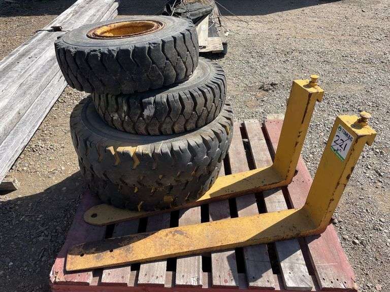 Forklift Tyres and Forks - TVAA Pty Ltd T/A Tomkins Valuers & Auctioneers