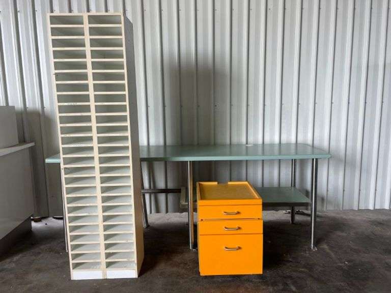 Laminate Pidgeon Hole Unit, Under Desk Unit and Table - TVAA Pty Ltd T ...