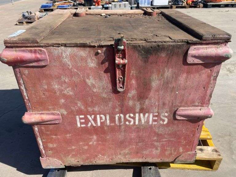 Antique Timber Explosive Box - TVAA Pty Ltd T/A Tomkins Valuers ...