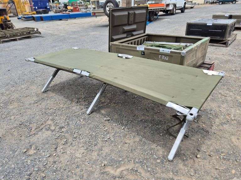 4x Military Cots in plastic box - TVAA Pty Ltd T/A Tomkins Valuers ...
