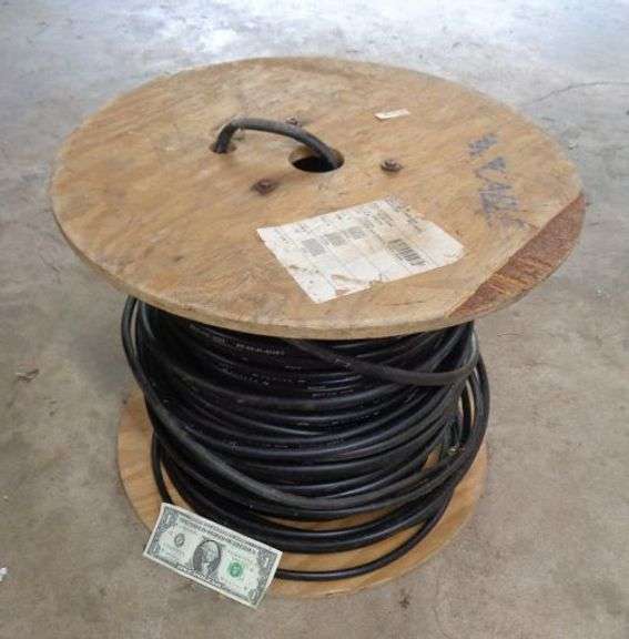 Large Spool of Cable Wire. *** Cash only auction***. ( row 1) - Texas ...