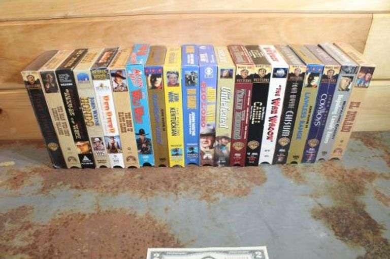 Really cool lot of vintage Western classic movies on VHS featuring lots ...