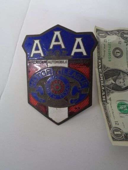 Vintage Enameled South Texas AAA Motor League Emblem. ( 1C) - Texas ...