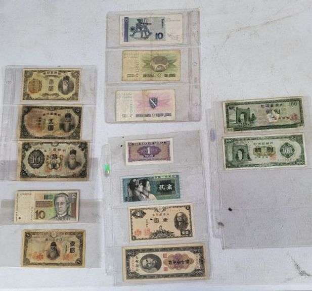 Foreign Money. ~ cash only ~ - Texas Online Auction House