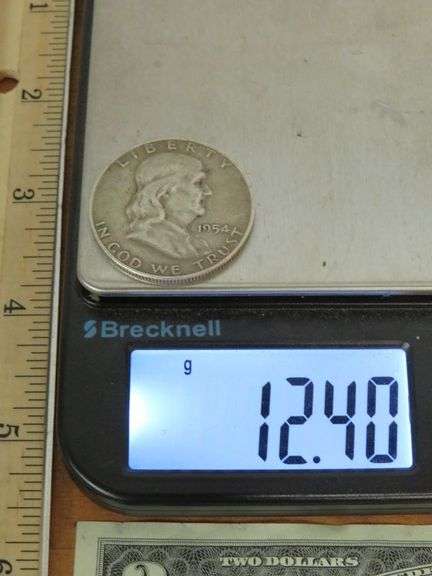 1954 Franklin Half Dollar, D Mint Mark as shown - Texas Online Auction ...