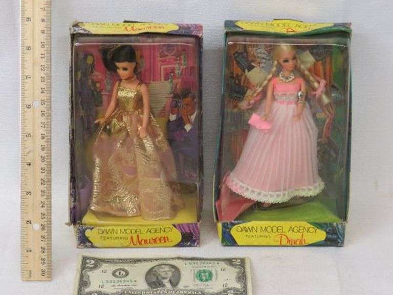 Dawn Model Agency "Dina" and "Maureen" Dolls in original boxes as shown ...