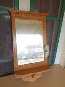 Hanging Wood Framed Mirror. ~ cash only ~ - Texas Online Auction House