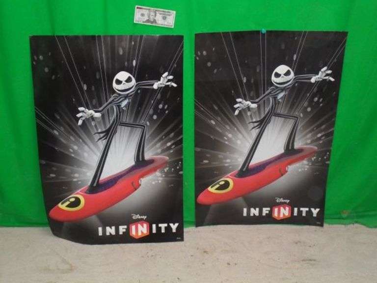 Two DISNEY INFINITY posters. - Texas Online Auction House