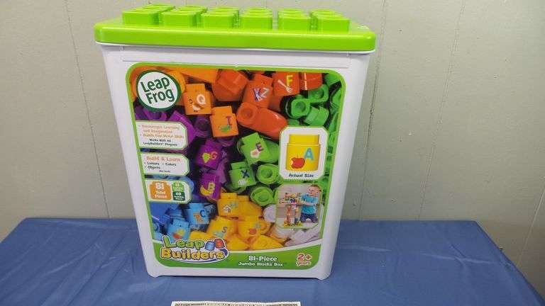 NEW Leap Frog "Leap Builders" 81-Piece Jumbo Blocks Box! New, sealed ...