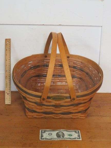 1996 Longaberger Handwoven Traditions Collection Community Basket with ...