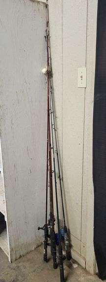 Fishing Rods. ~ cash only ~. ( row 5) - Texas Online Auction House