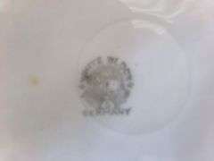 Antique White Block Germany Lusterware 14 piece canister set including ...