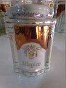 Antique White Block Germany Lusterware 14 piece canister set including ...