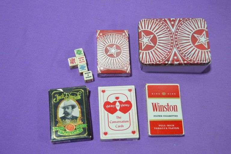 ADVERTISEMENT CARDS: WINSTON, HEART TO HEART, MARLBORO, JACK DANIELS ...