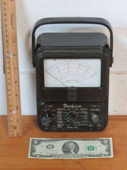 Simpson Model 260 Analog Multimeter as shown - Texas Online Auction House