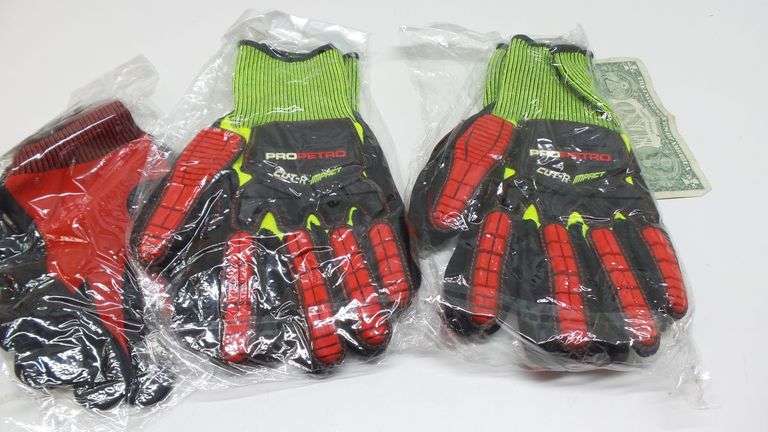 Lot of 3 Pairs NEW Gloves! Includes 2 Pairs NICE Impact Gloves! (7C ...