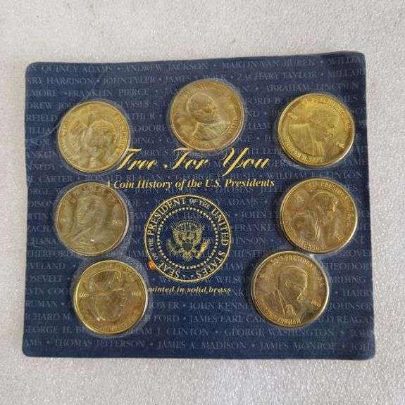 Brass presidential one dollar Coins. ~ cash only ~. - Texas Online ...
