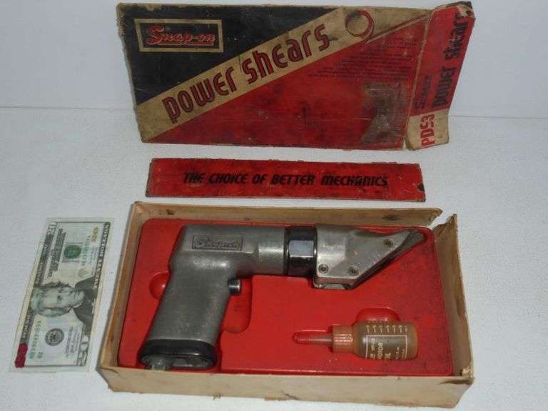 SNAP-ON Air Power Shears in original box. - Texas Online Auction House
