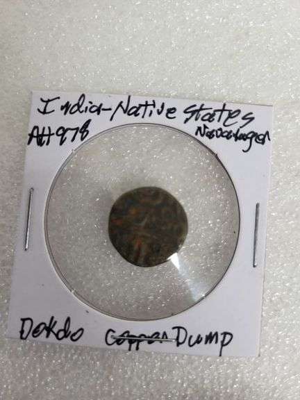 Navavagar State Dokdo Copper Dump Coin AH 978 ( circa late 1500’s ...