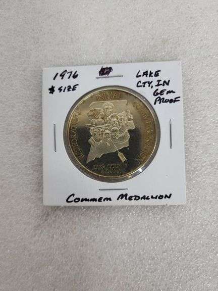 1976 Lake City Indiana Commemorative Medallion. Gem Proof. ~ cash only ...