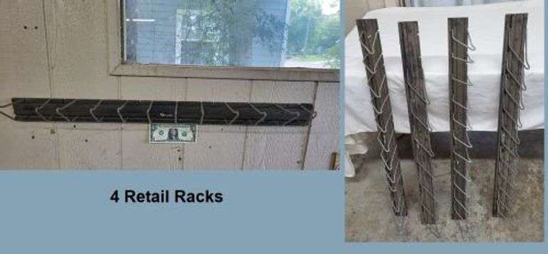 4 Vintage Gates Rubber Co. Display racks. Used to display automobile ...