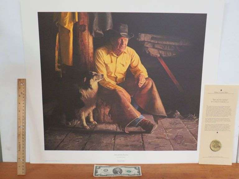 Unframed Gordon Snidow "Sam And The Cowboss" Limited Edition Signed and ...